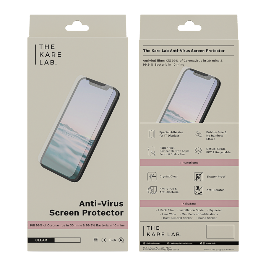 The Kare Lab's Anti-Microbial Screen Protector - The HK HUB