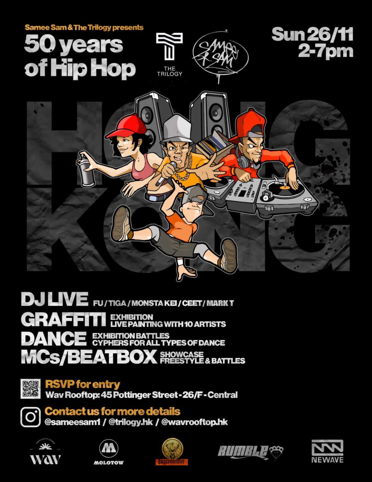 Samee Sam & The Trilogy Present: Celebrating 50 Years of Hip Hop On November 26 (Free Entry ...